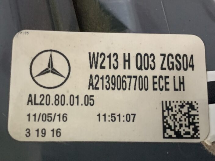 Piloto trasero izquierdo Mercedes Clase E W213 Sedan Años 2017 a 2020 ...